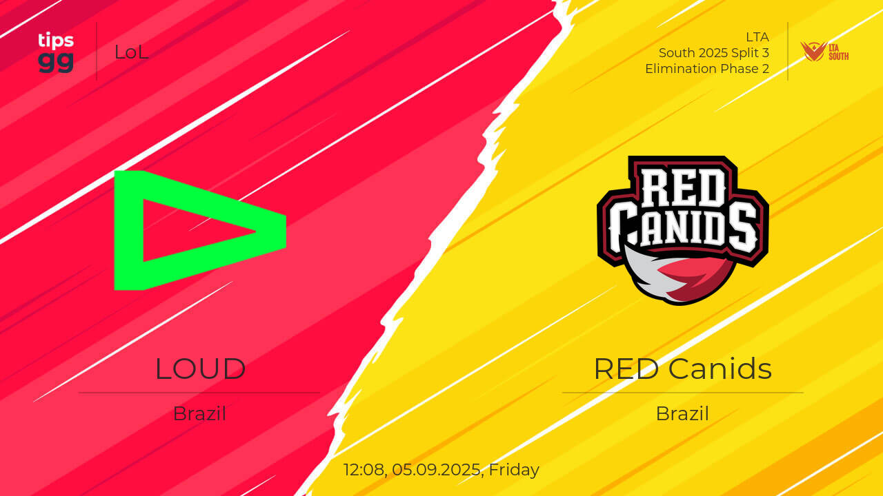 LOUD vs RED Canids 05.09.2025 at LTA South 2025 Split 3 | LoL | Tips.GG