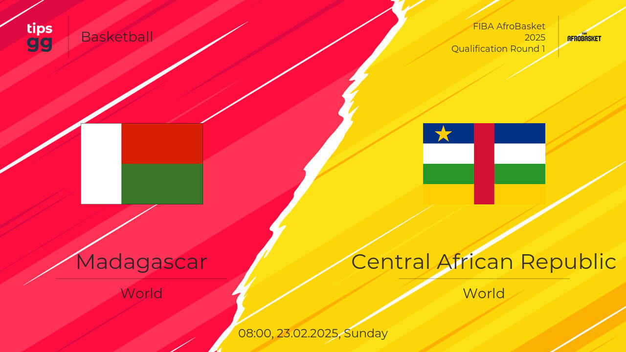Madagascar vs Central African Republic 23.02.2025 at FIBA AfroBasket ...