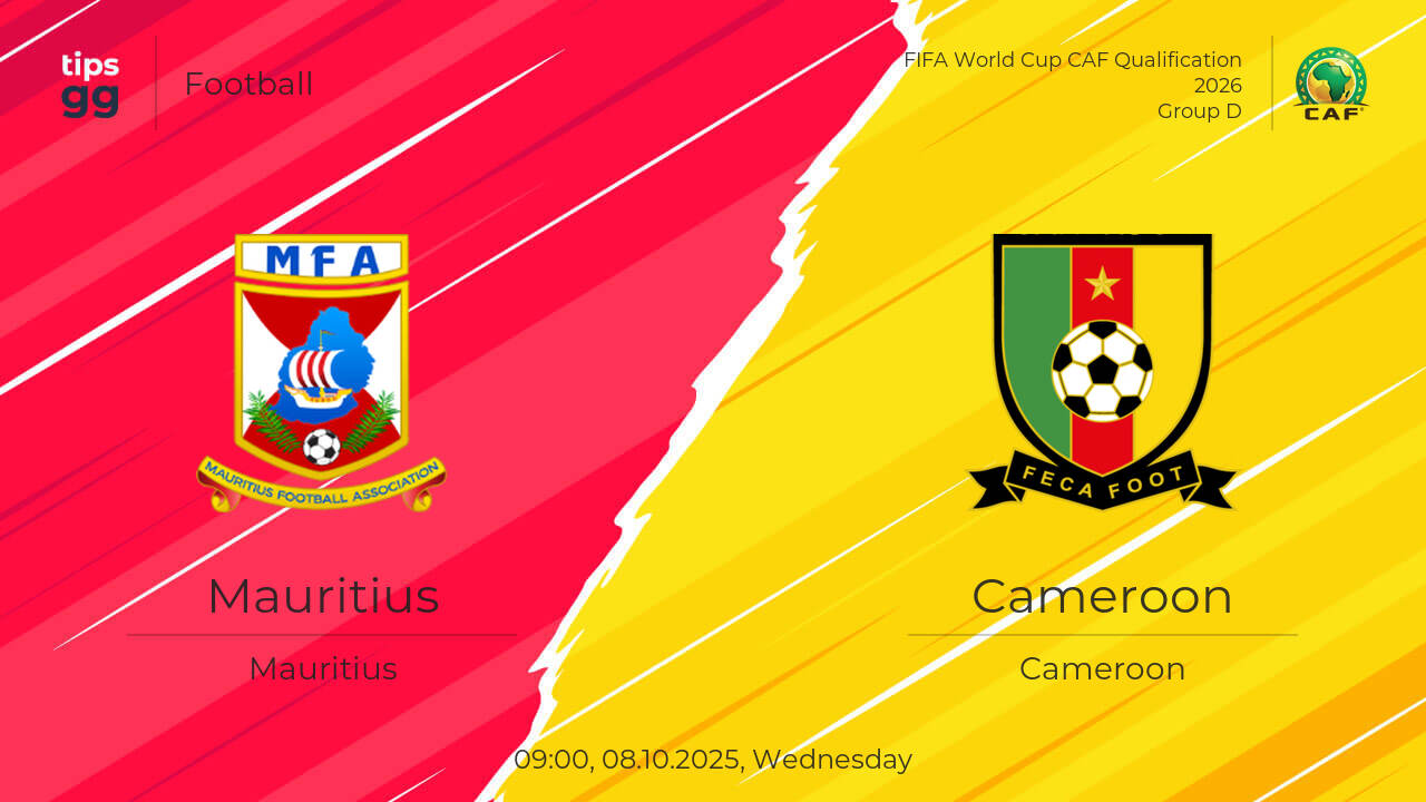 Mauritius vs Cameroon Prediction 08.10.2025 | Tips.GG