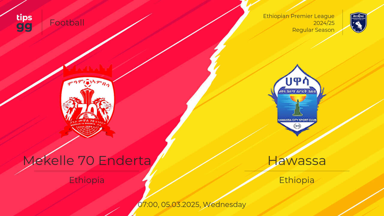Mekelle 70 Enderta vs Hawassa 05.03.2025 Match Overview | Tips.GG