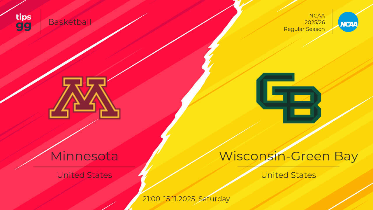 Minnesota vs Wisconsin-Green Bay 16.11.2025 at NCAA 2025/26 ...