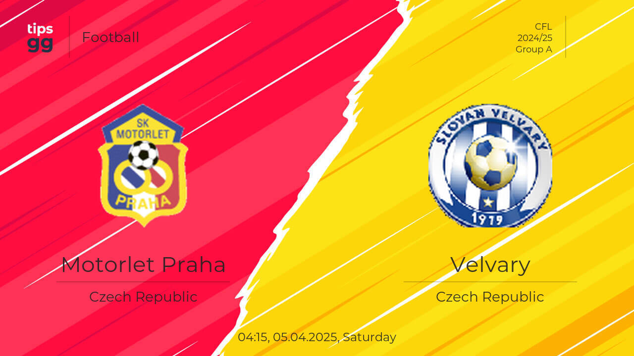 Motorlet Praha vs Velvary 05.04.2025 Match Overview | Tips.GG