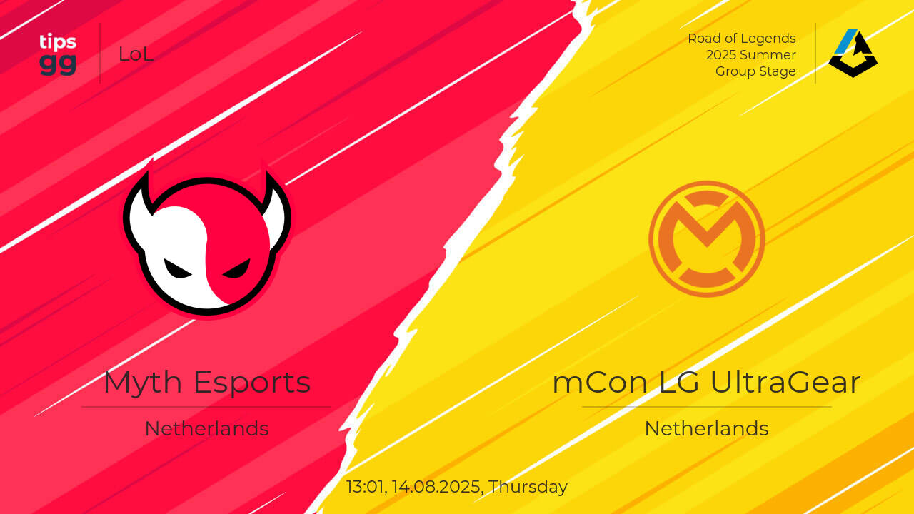 Myth Esports vs mCon LG UltraGear 14.08.2025 at Road of Legends 2025 ...