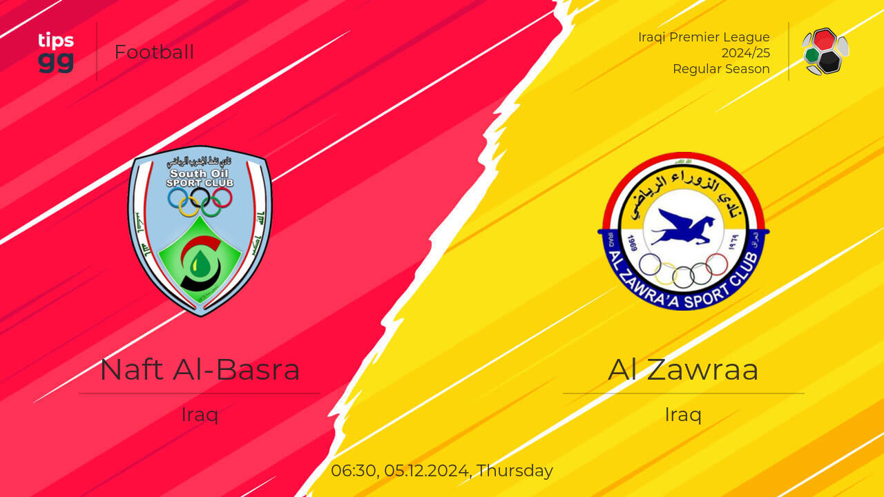 Where to Watch Naft Al-Basra vs Al Zawraa 05.12.2024 | Tips.GG