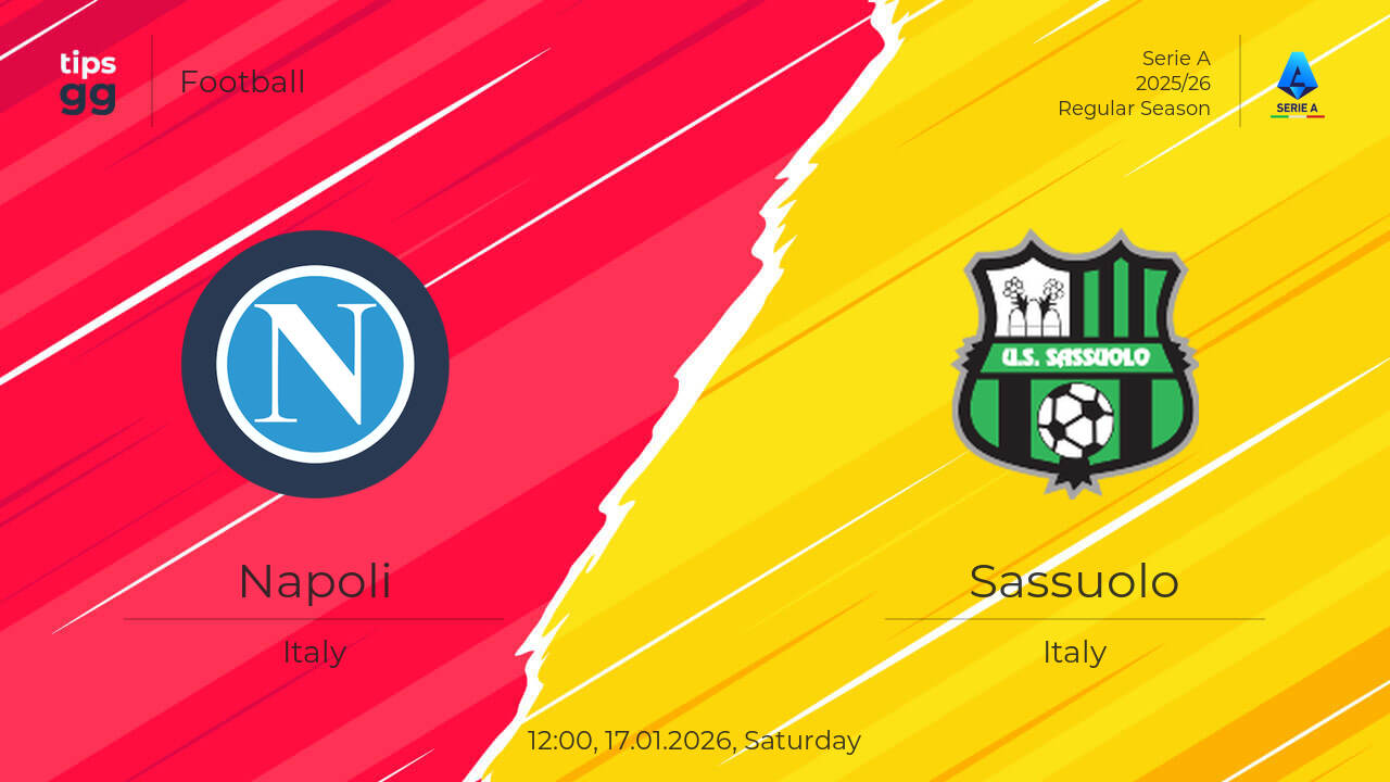 Napoli vs Sassuolo live score 17.01.2026 – today match results | Tips.GG