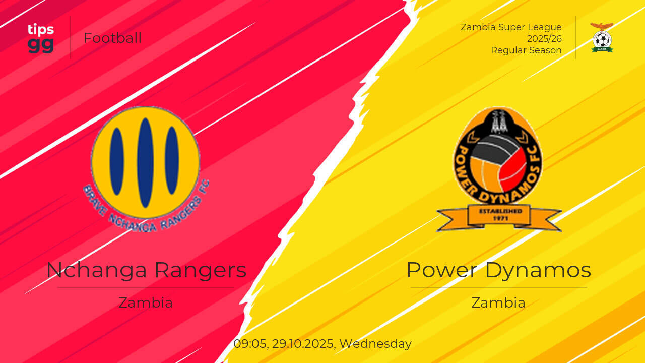 Where to Watch Nchanga Rangers vs Power Dynamos 29.10.2025 | Tips.GG