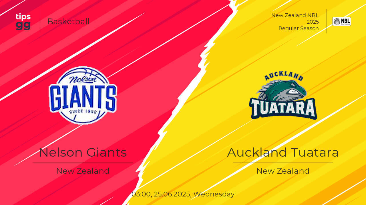 Nelson Giants vs Auckland Tuatara 25.06.2025 at New Zealand NBL 2025 ...