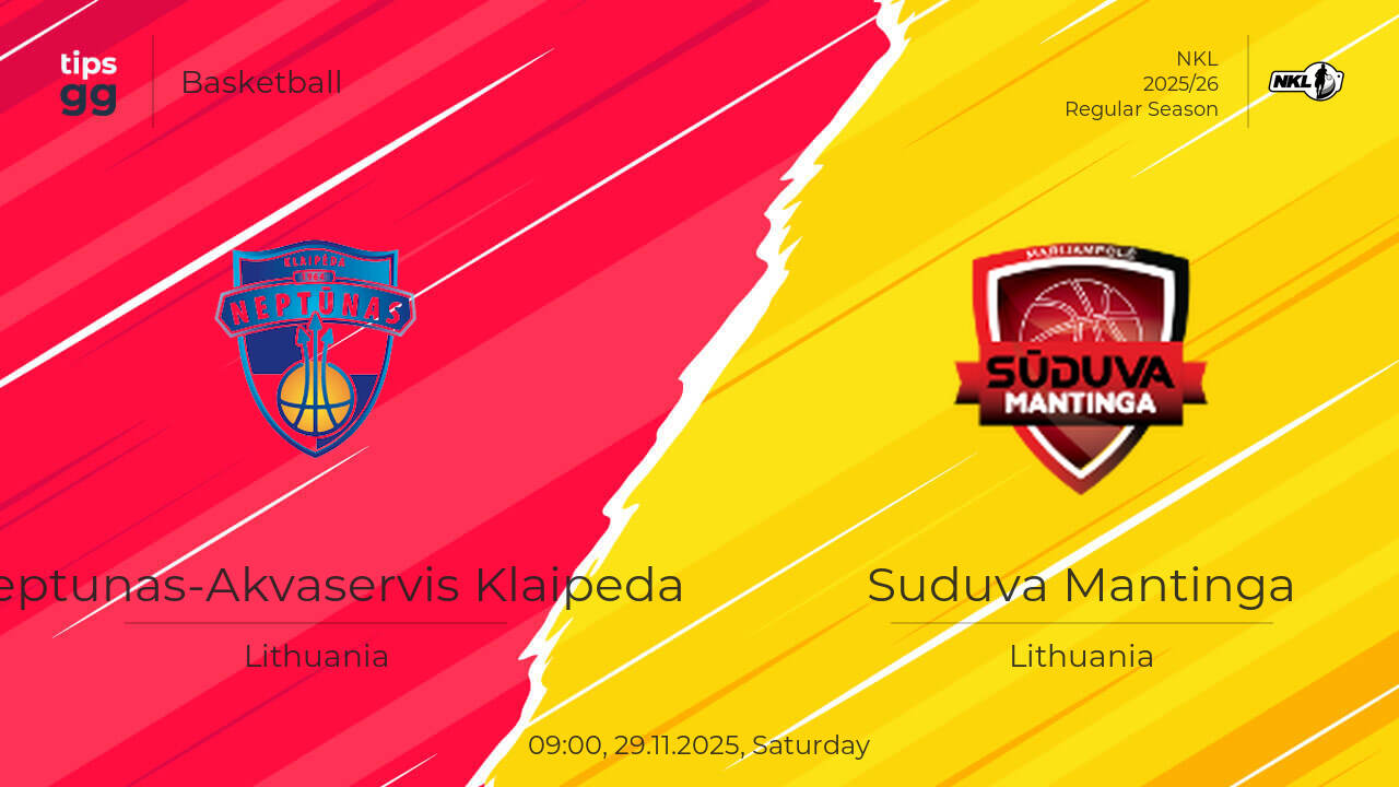 Neptunas-Akvaservis Klaipeda vs Suduva Mantinga 29.11.2025 at NKL 2025/ ...