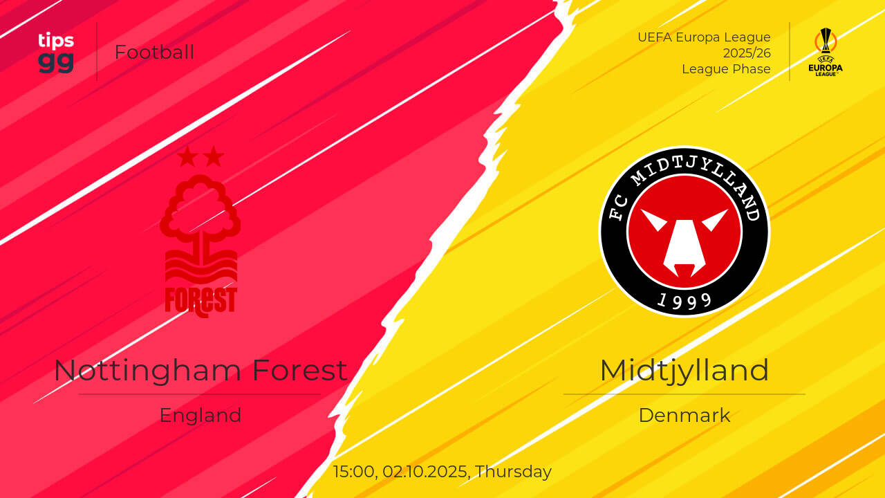 Nottingham Forest vs Midtjylland Prediction 02.10.2025 | Tips.GG