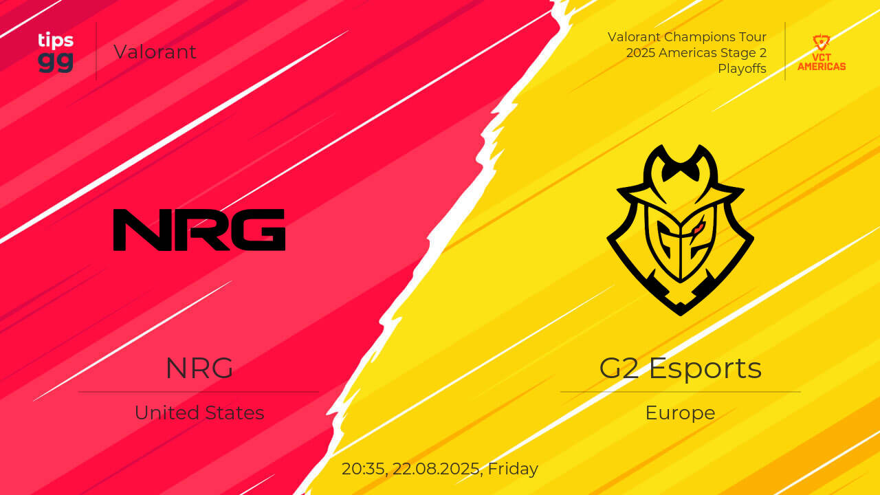 NRG vs G2 Esports 23.08.2025 at Valorant Champions Tour 2025 Americas ...