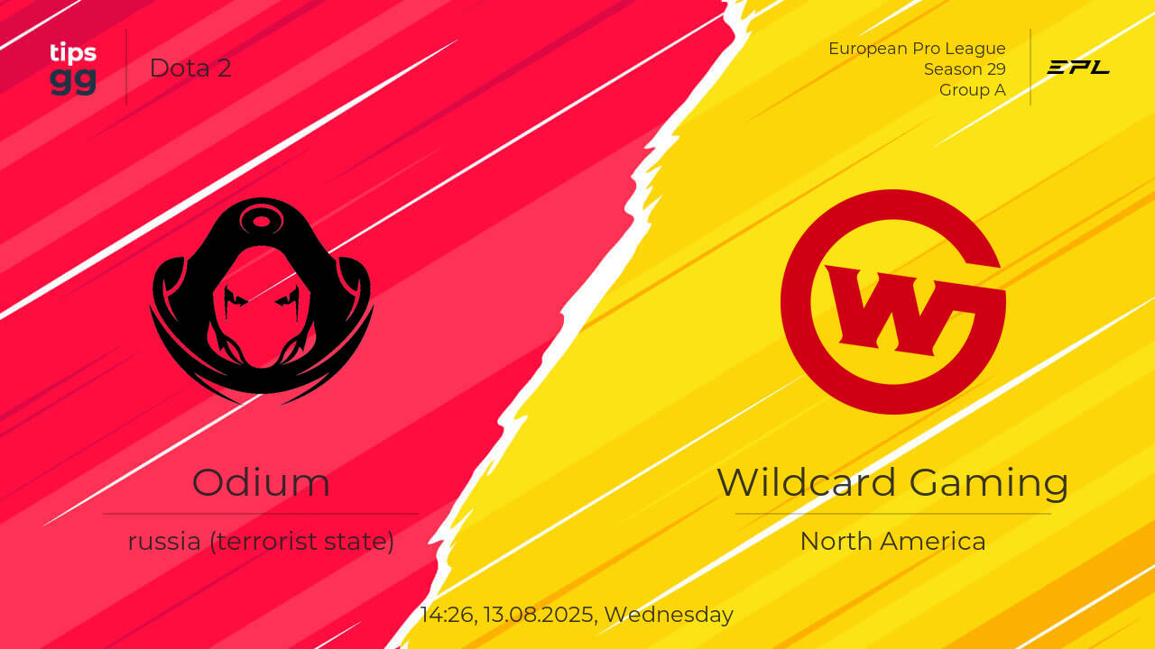 Odium vs Wildcard Gaming 13.08.2025 at European Pro League Season 29 ...
