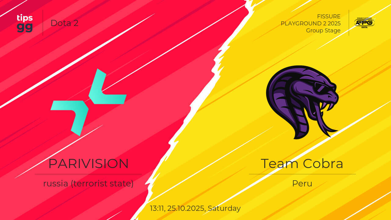 PARIVISION vs Team Cobra 25.10.2025 at FISSURE PLAYGROUND 2 2025 | Dota ...