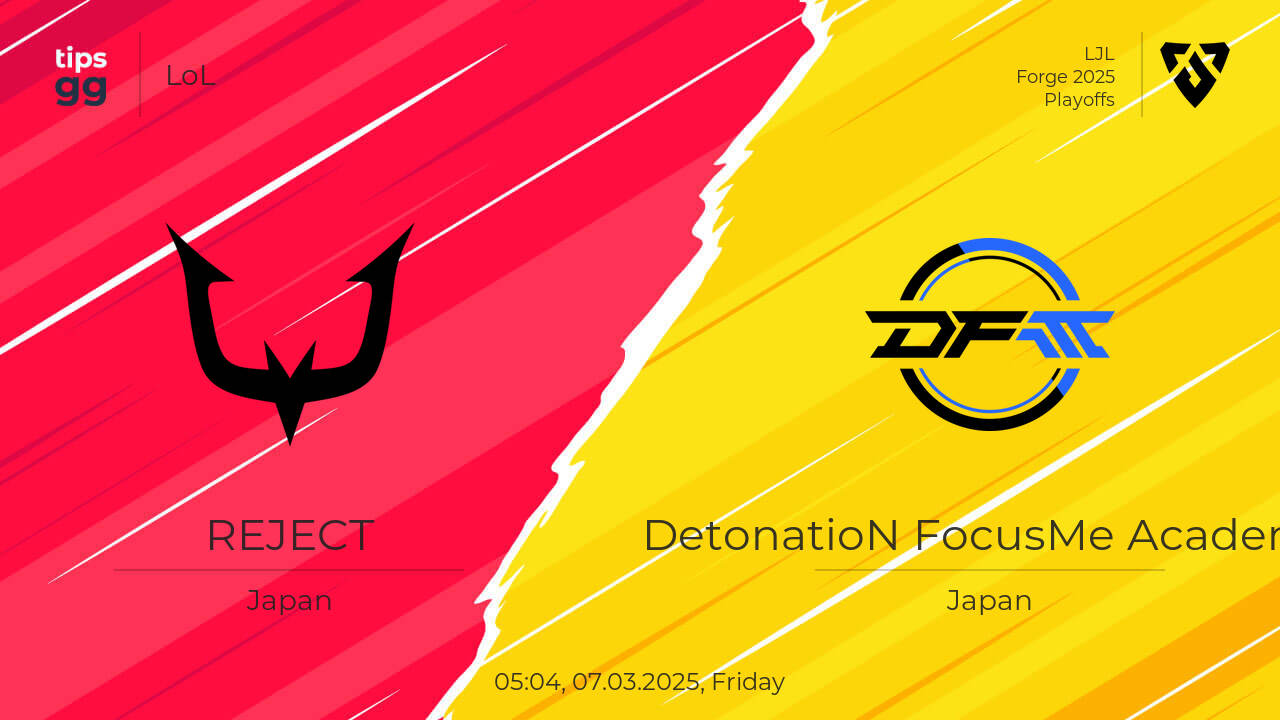 REJECT vs DetonatioN FocusMe Academy 07.03.2025 at LJL Forge 2025 | LoL ...