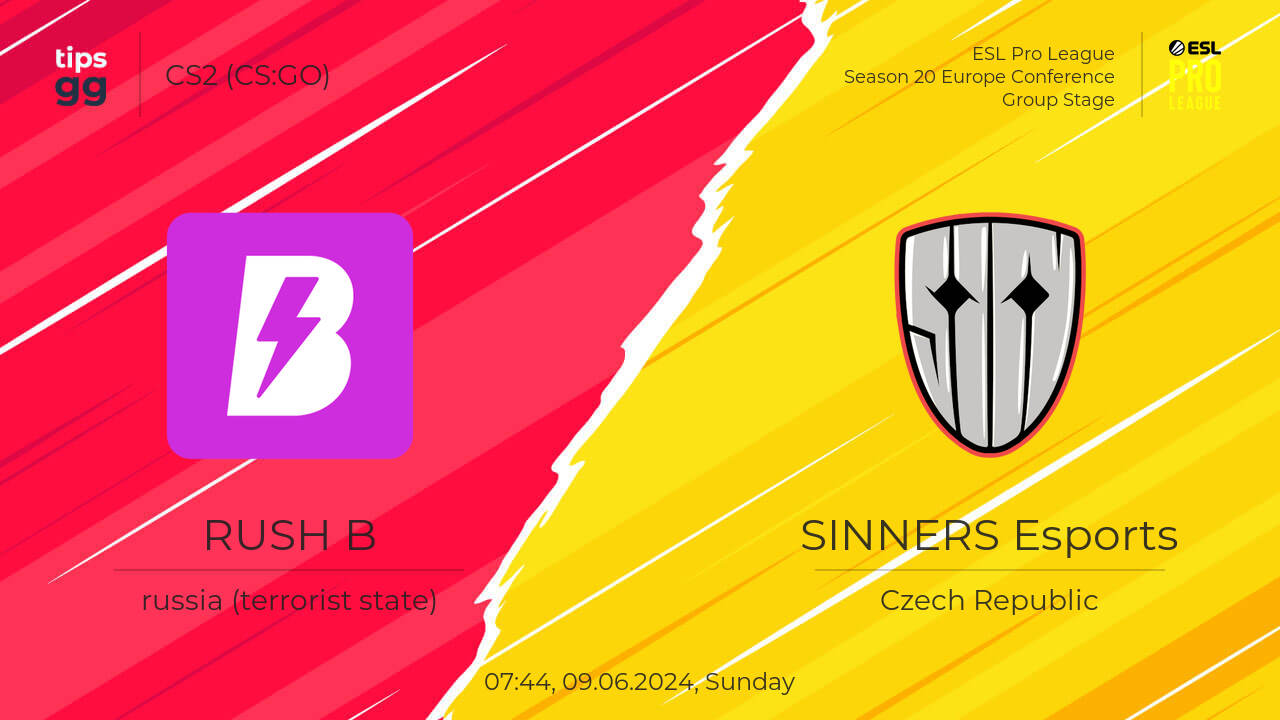 RUSH B vs SINNERS Esports 09.06.2024 – Match Prediction | CS2 (CS:GO ...