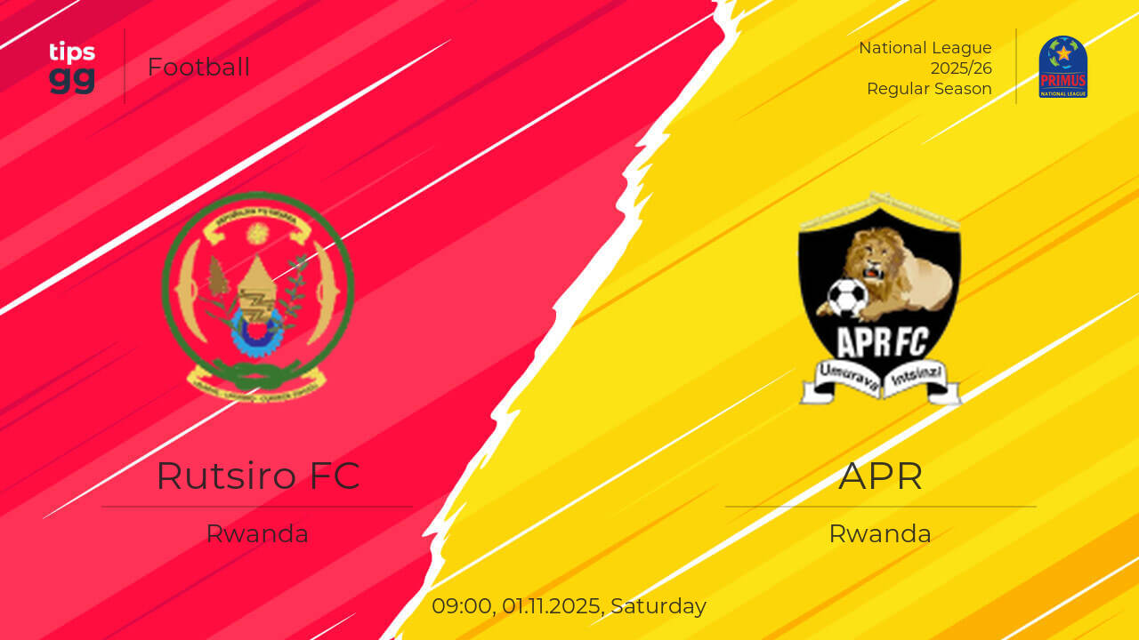 Rutsiro FC vs APR live score 01.11.2025 – today match results | Tips.GG