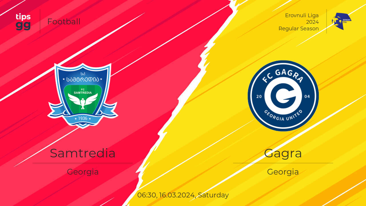 Samtredia vs Gagra Tbilisi Odds & Betting Lines 16.03.2024 | Football ...