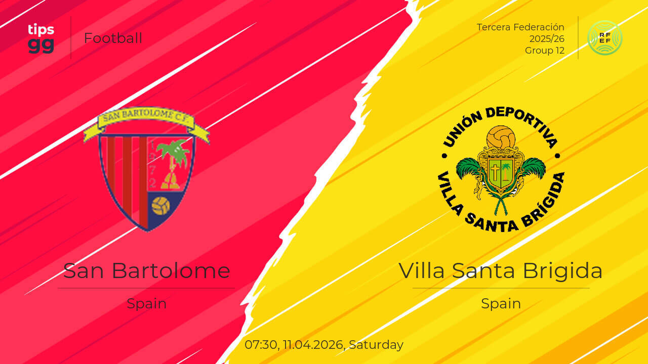 Where to Watch San Bartolome vs Villa Santa Brigida 11.04.2026 | Tips.GG