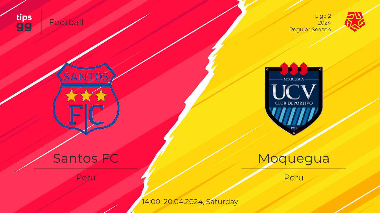 Santos Ica vs UCV Moquegua 20.04.2024 at Liga 2 2024 | Football | Tips.GG