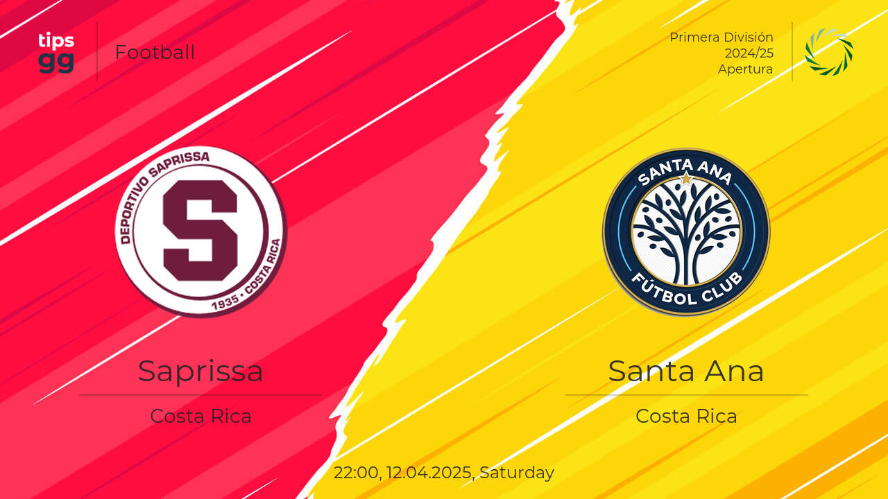 Saprissa vs Santa Ana 13.04.2025 Match Overview | Tips.GG