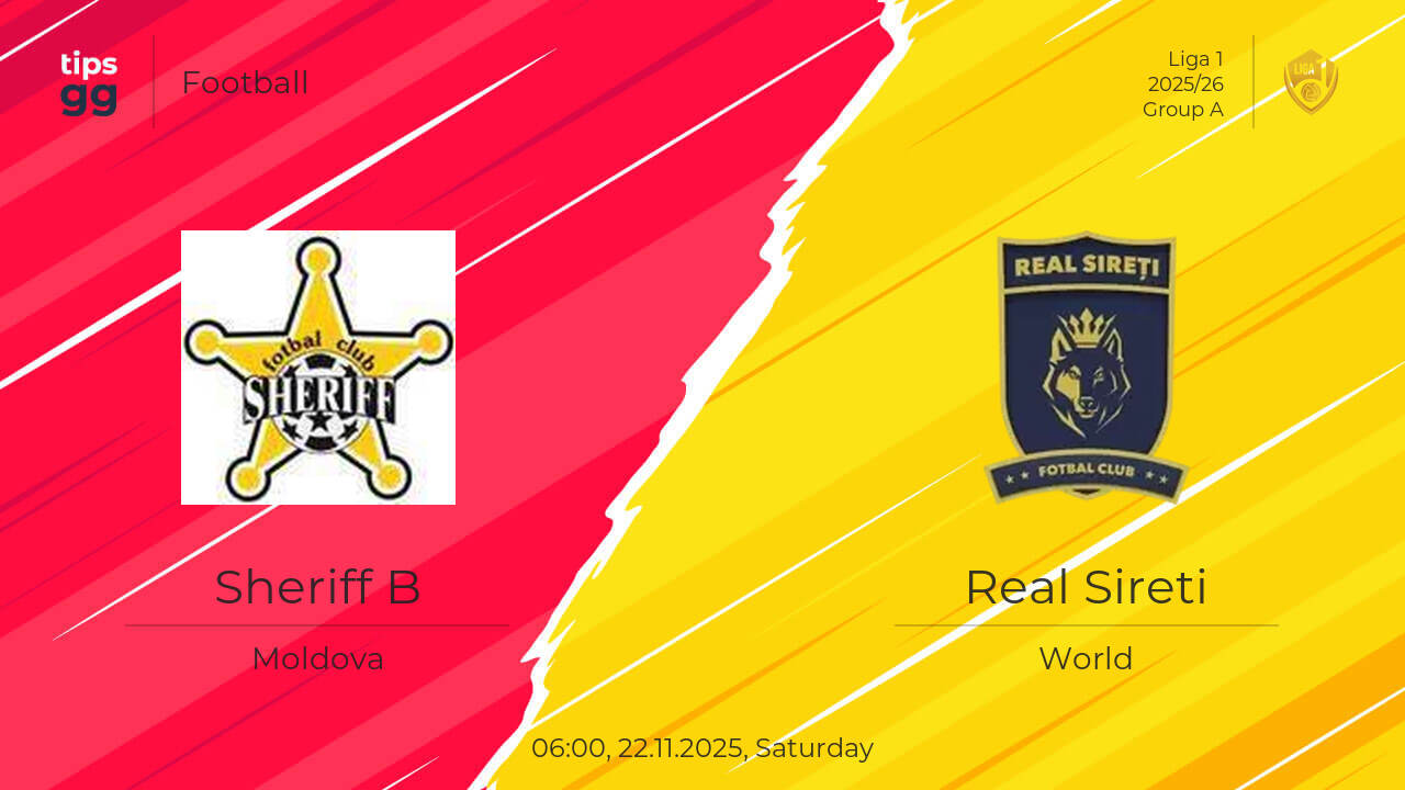Where to Watch Sheriff B vs Real Sireti 22.11.2025 | Tips.GG