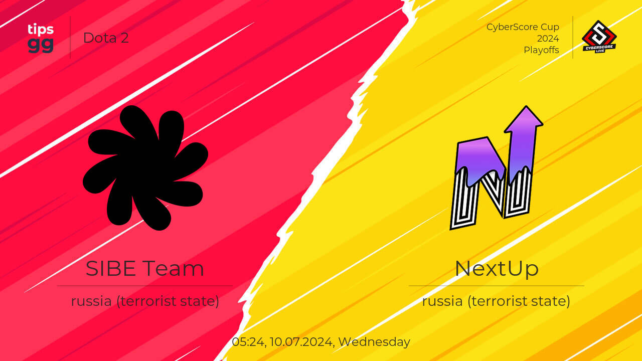 SIBE Team vs NextUp 10.07.2024 at CyberScore Cup 2024 | Dota 2 | Tips.GG