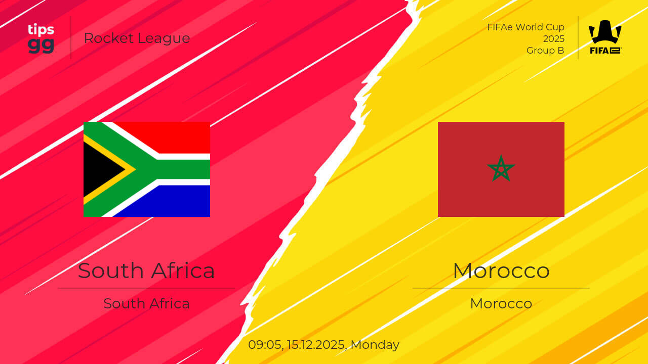 South Africa vs Morocco 15.12.2025 at FIFAe World Cup 2025 | Rocket ...