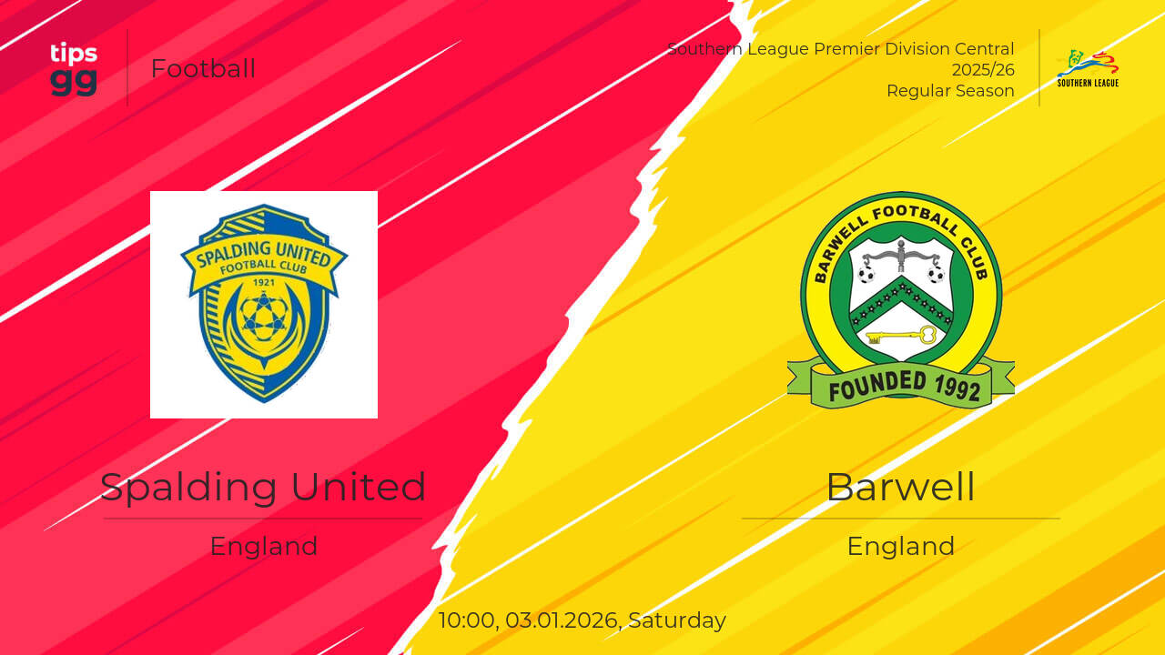 Spalding United vs Barwell live score 03.01.2026 – today match results ...
