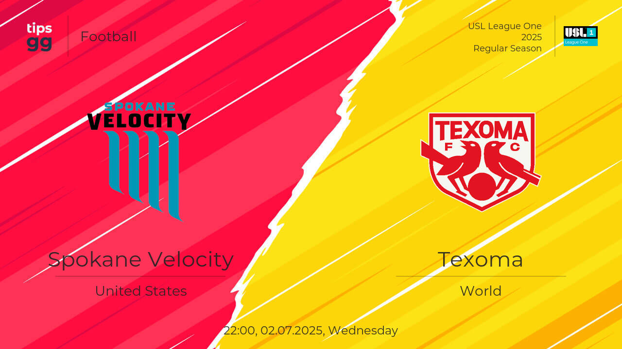 Spokane Velocity vs Texoma 02.07.2025 Match Overview | Tips.GG