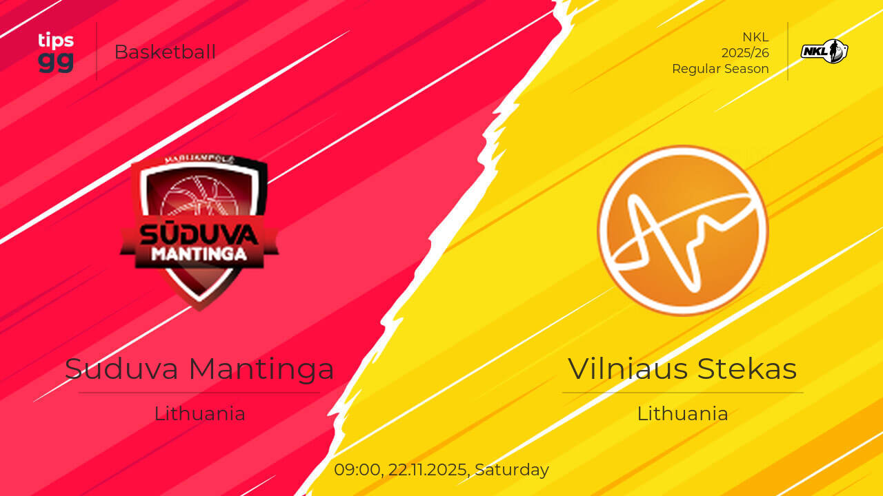Suduva Mantinga vs Vilniaus Stekas 22.11.2025 at NKL 2025/26 ...