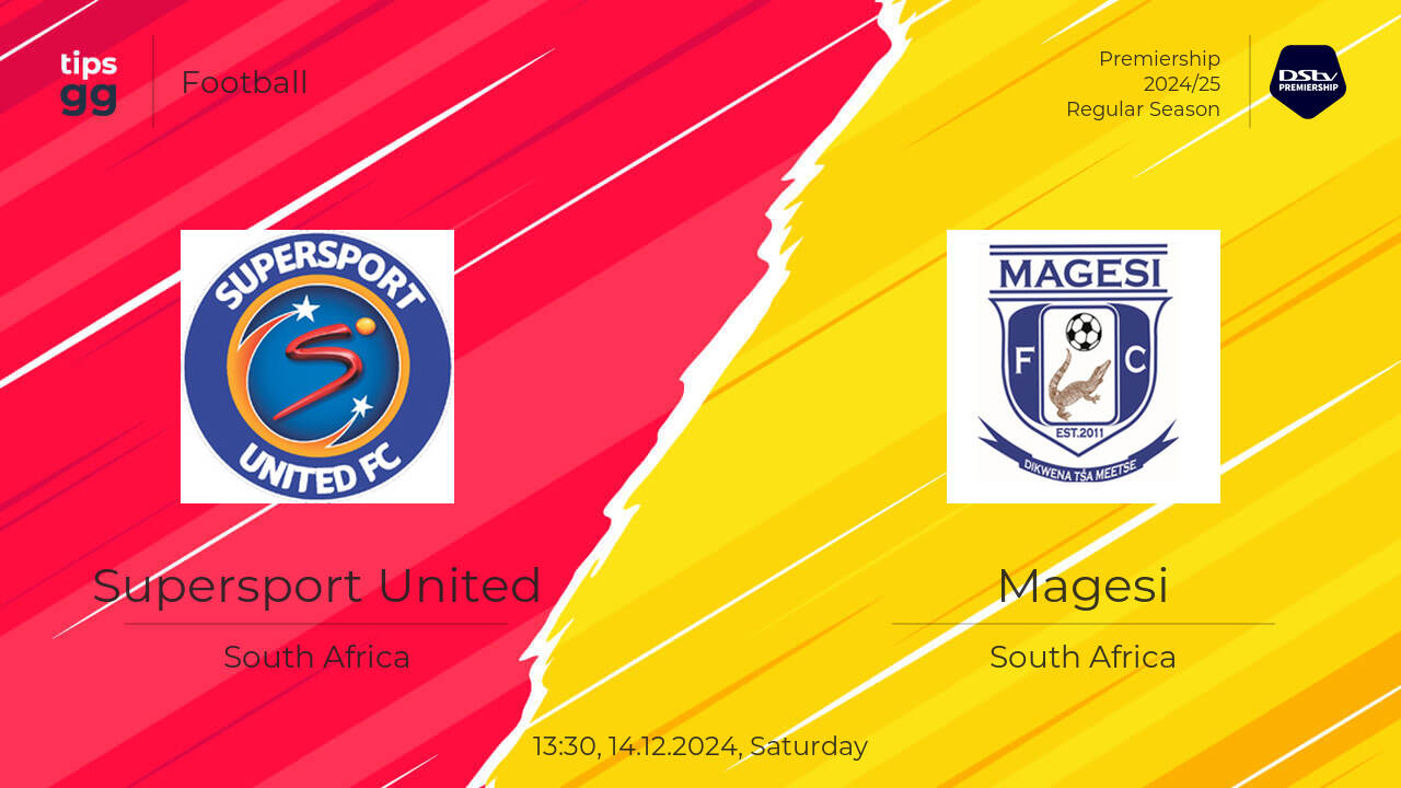 Watch Supersport United vs Magesi 14.12.2024 – Live Stream | Football ...