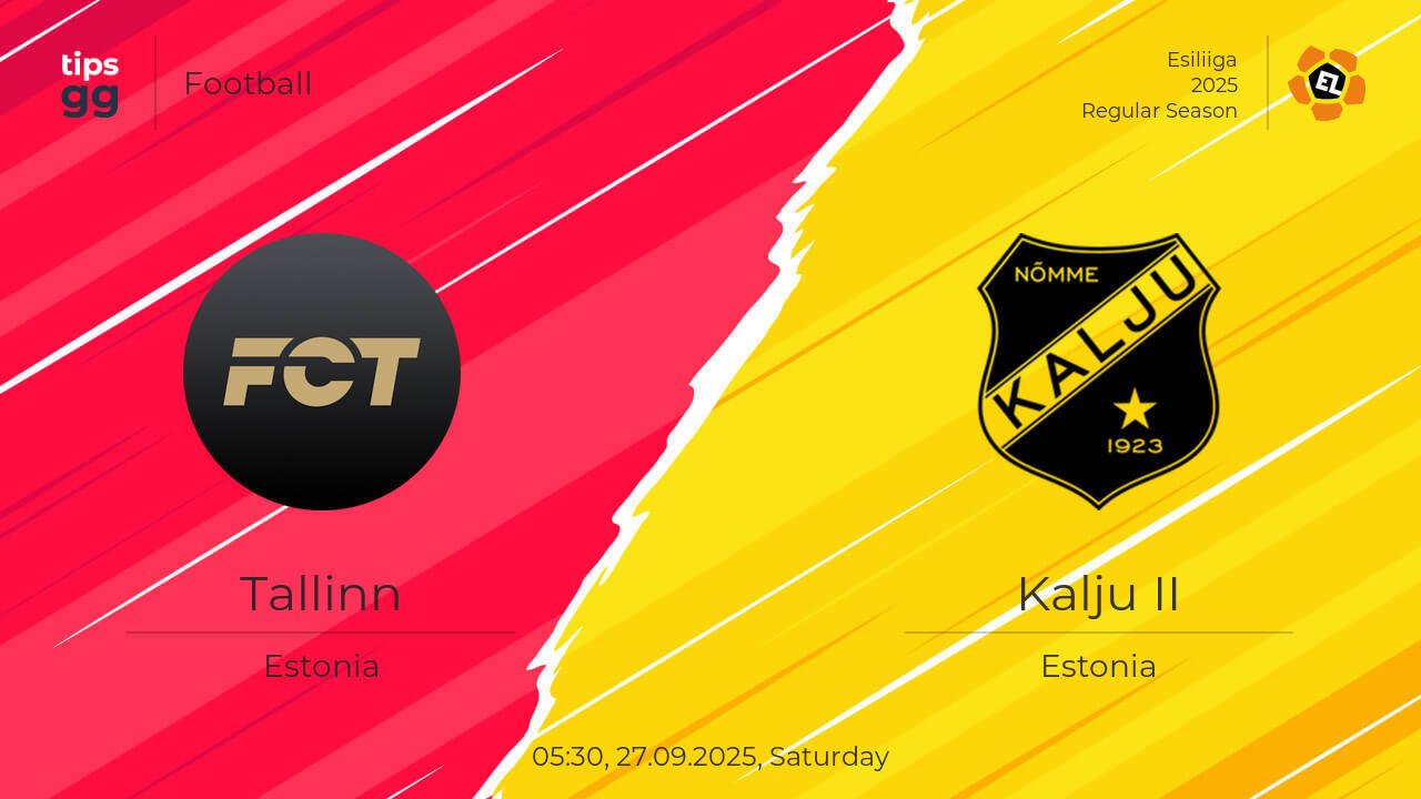 Tallinn vs Kalju II 27.09.2025 Match Overview | Tips.GG