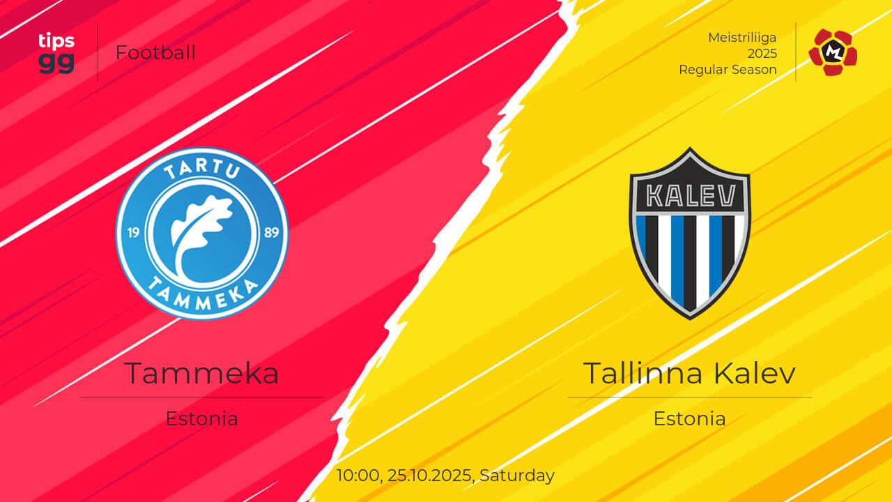 Tammeka vs Tallinna Kalev live score 25.10.2025 – today match results ...