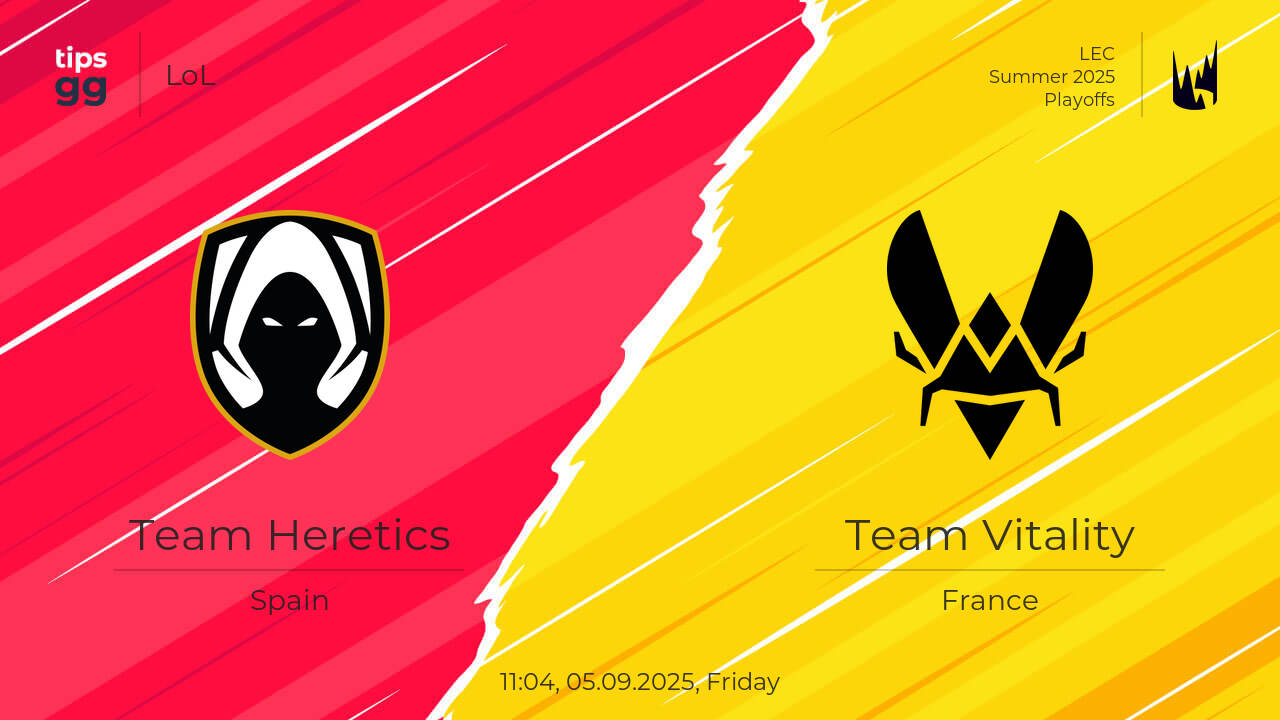Team Heretics vs Team Vitality 05.09.2025 at LEC Summer 2025 | LoL ...