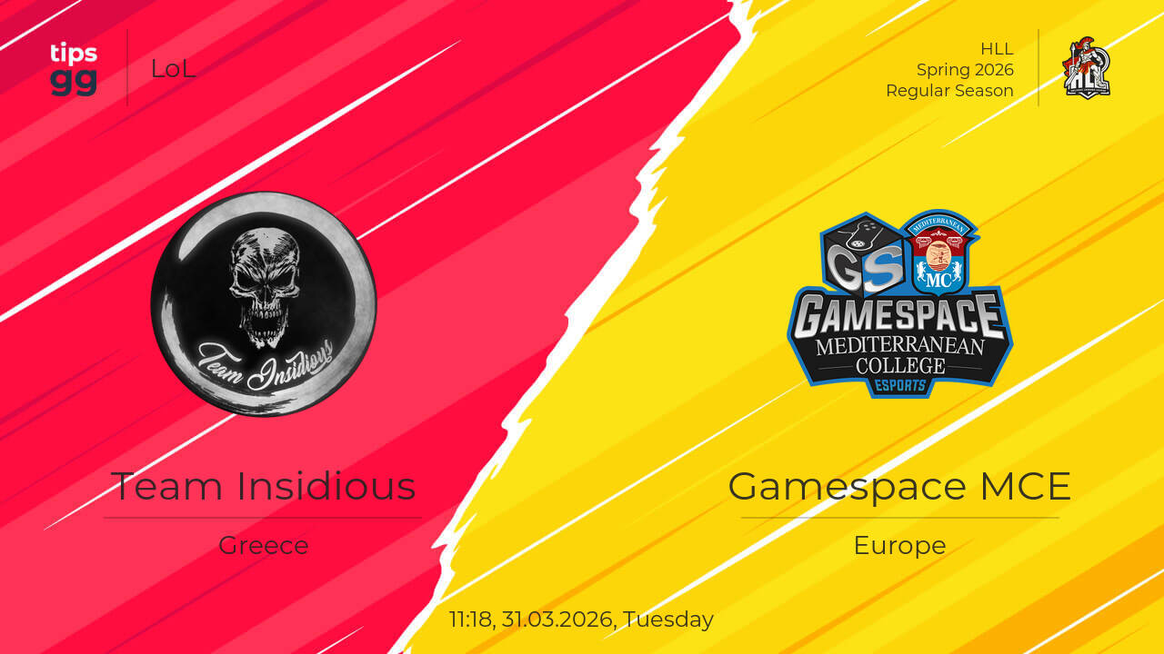 Team Insidious vs Gamespace MCE 31.03.2026 at HLL Spring 2026 | LoL ...