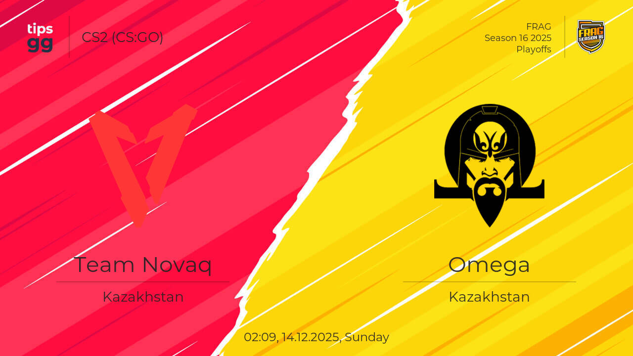 Team Novaq vs Omega 14.12.2025 at FRAG Season 16 2025 | CS2 (CS:GO ...