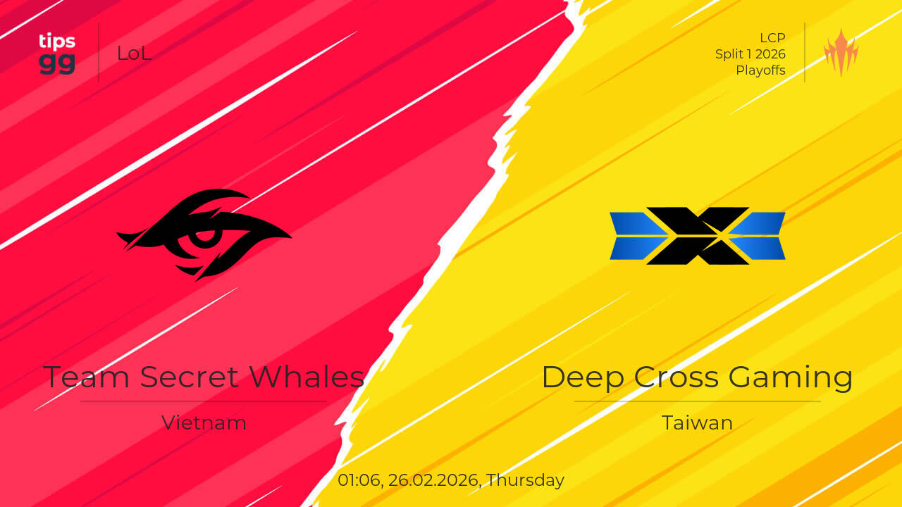 Team Secret Whales vs Deep Cross Gaming 26.02.2026 at LCP Split 1 2026 ...
