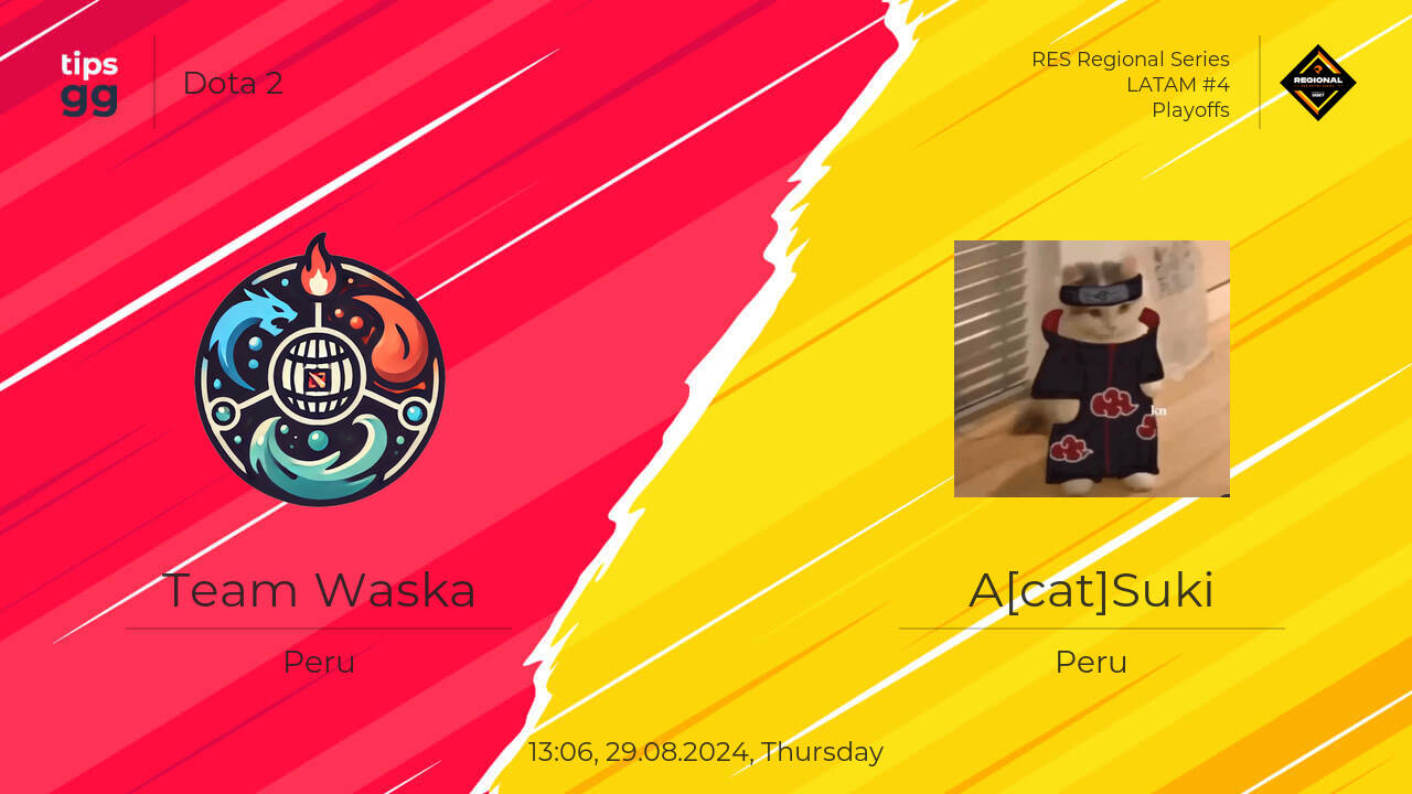 Team Waska vs A[cat]Suki 29.08.2024 – Match Prediction | Dota 2 | Tips.GG