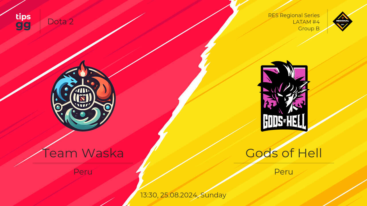 Team Waska vs Gods of Hell 25.08.2024 – Match Prediction | Dota 2 | Tips.GG