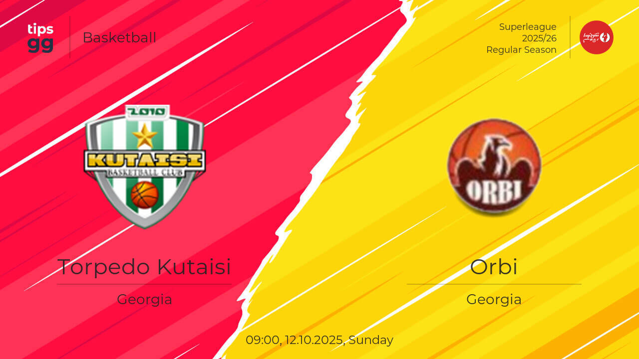Torpedo Kutaisi vs Orbi 12.10.2025 at Superleague 2025/26 | Basketball ...