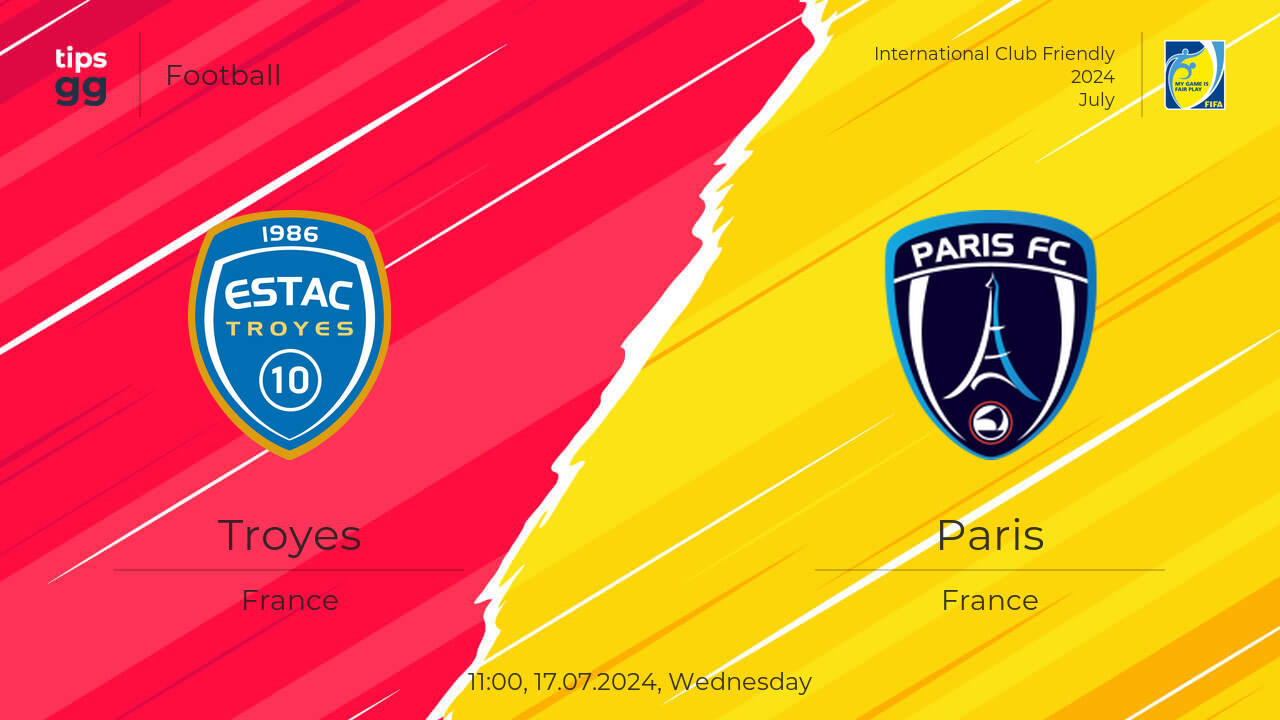 Troyes vs Paris FC Odds & Betting Lines 17.07.2024 | Football | Tips.GG