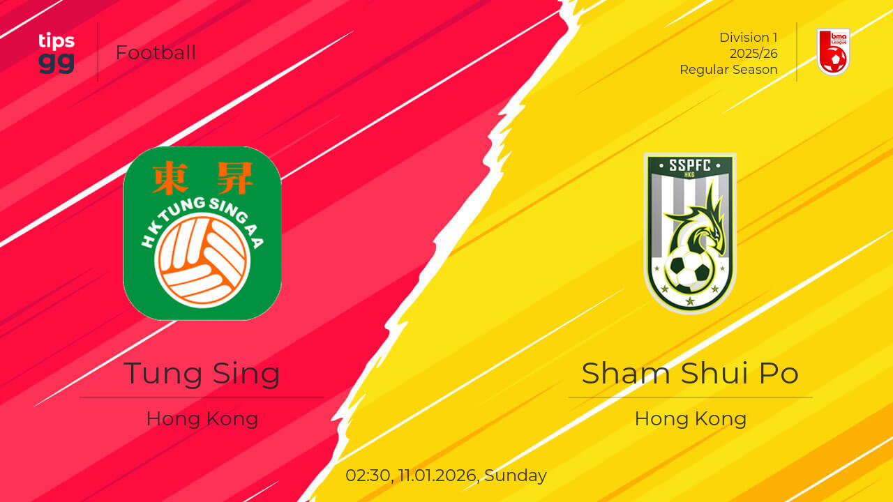 Tung Sing vs Sham Shui Po live score 11.01.2026 – today match results ...