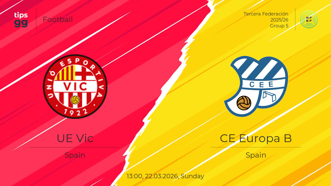 Where to Watch UE Vic vs CE Europa B 21.03.2026 | Tips.GG