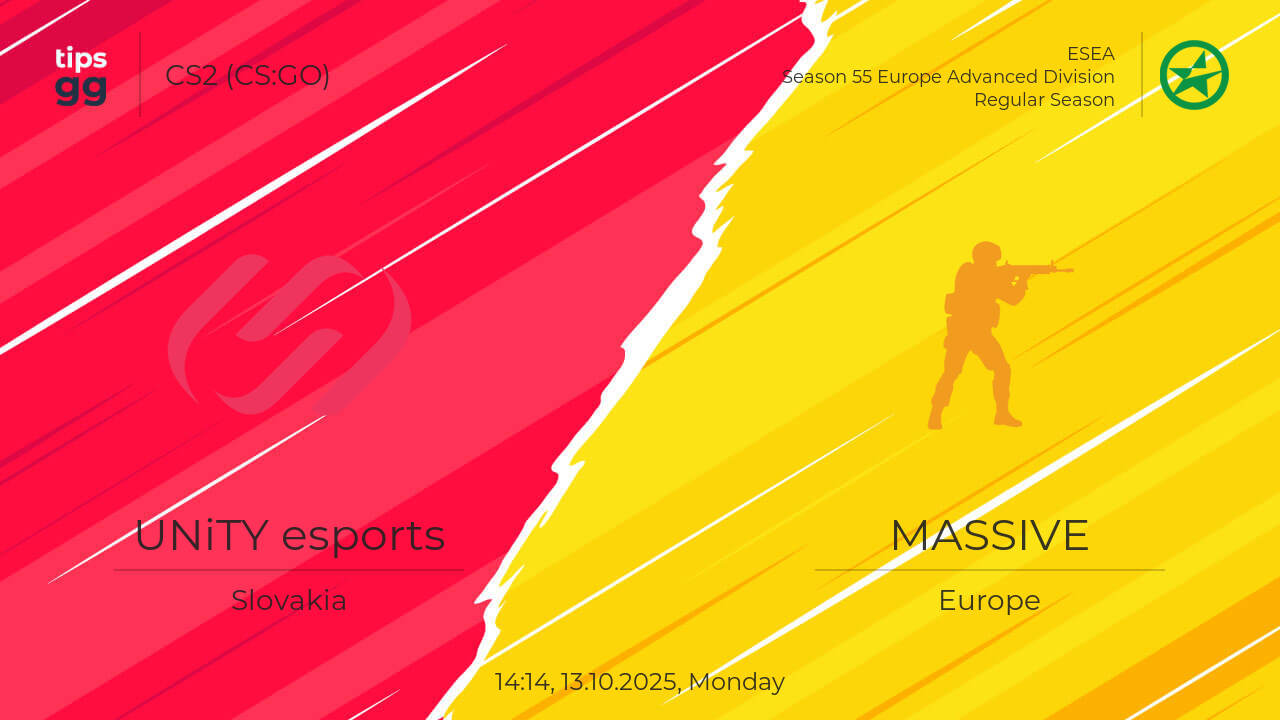 UNiTY esports vs MASSIVE 13.10.2025 at ESEA Season 55 Europe Advanced ...