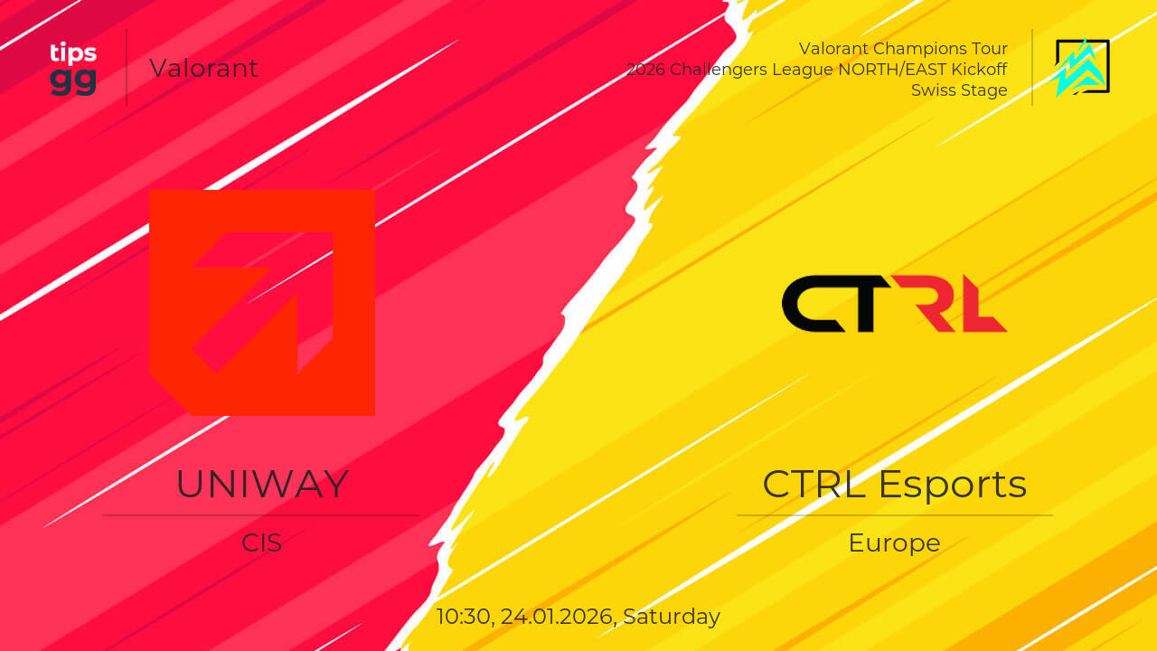 Where to Watch UNIWAY vs CTRL Esports 24.01.2026 – Live Streams ...