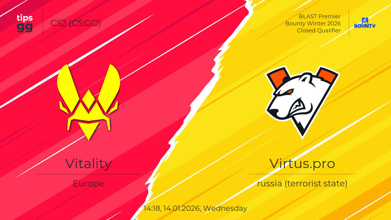 Vitality vs Virtus.pro Prediction | 14.01.2026 | CS2 (CS:GO) | Tips.GG