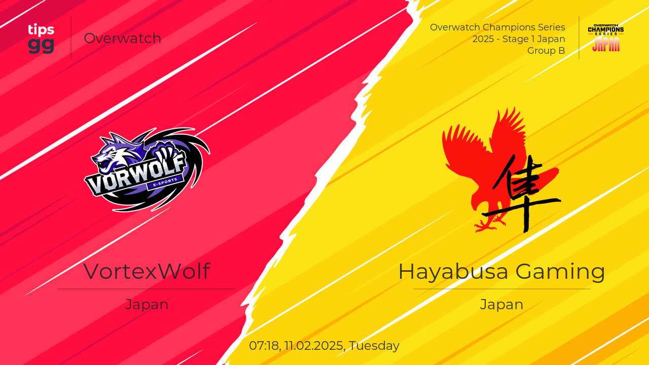 VortexWolf vs Hayabusa Gaming 11.02.2025 at Overwatch Champions Series ...