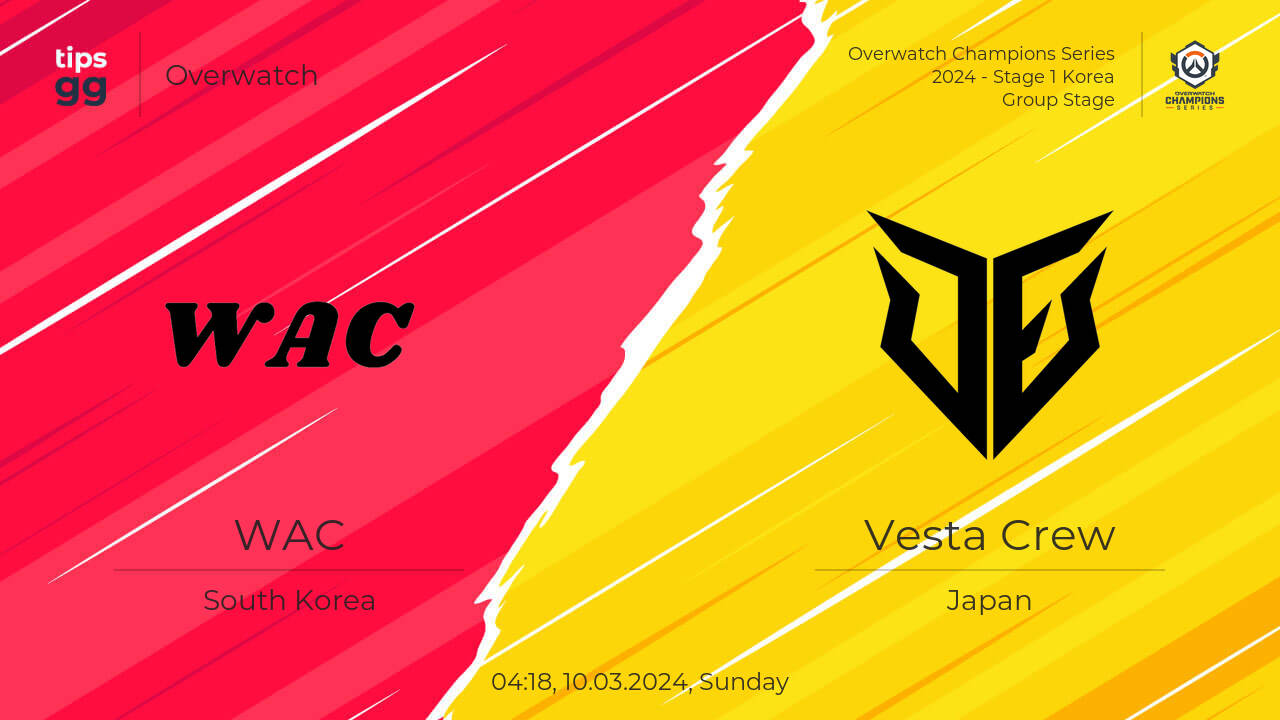 WAC vs Vesta Crew 10.03.2024 at Overwatch Champions Series 2024 - Stage ...