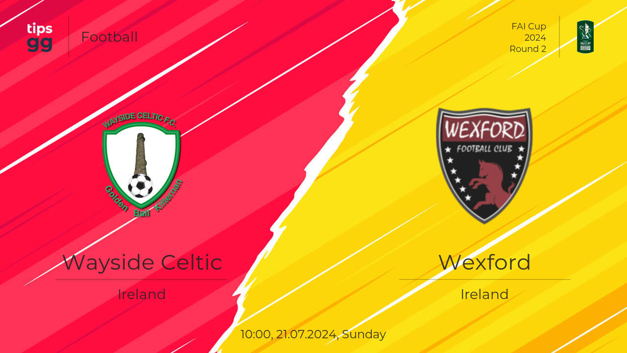Watch Wayside Celtic vs Wexford 21.07.2024 – Live Stream | Football ...