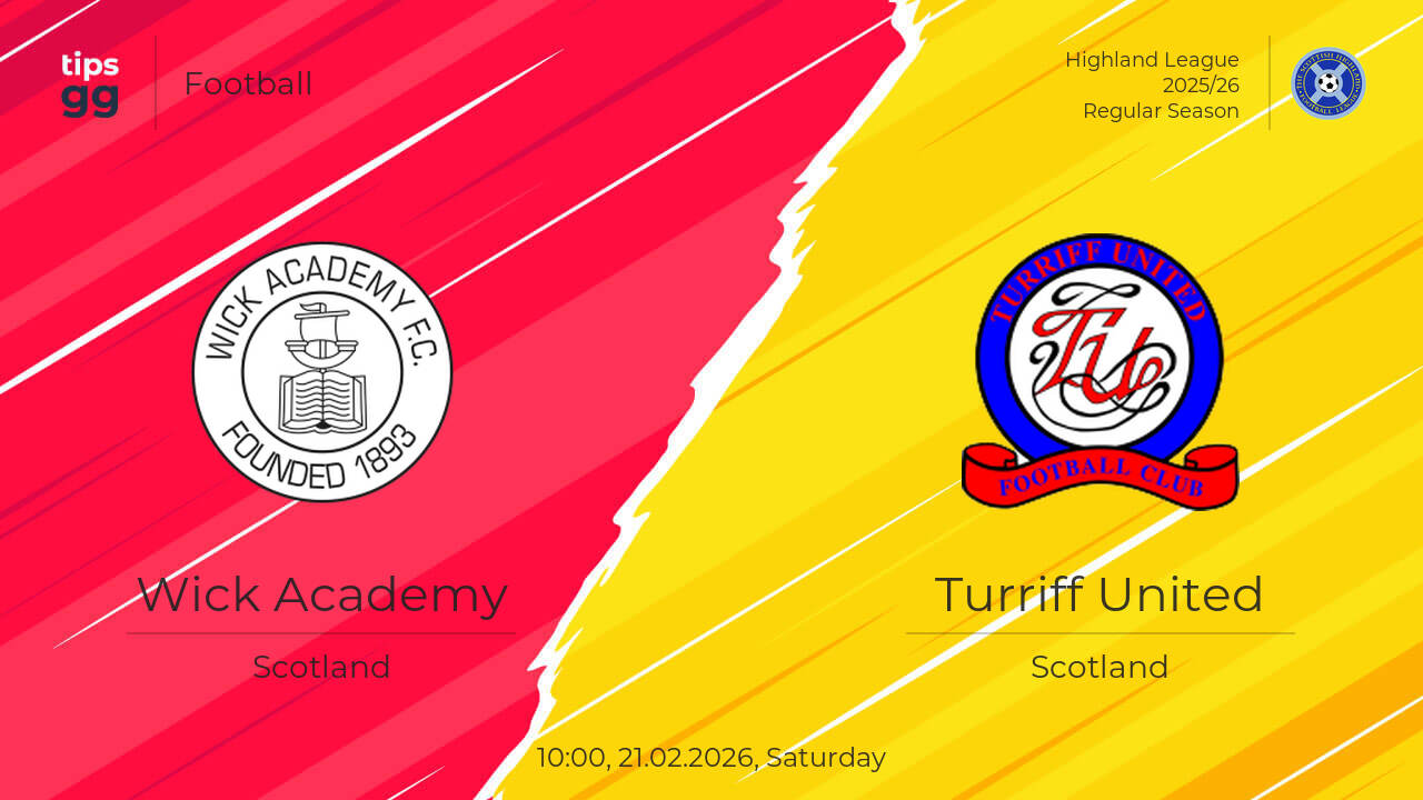 Where to Watch Wick Academy vs Turriff United 21.02.2026 | Tips.GG