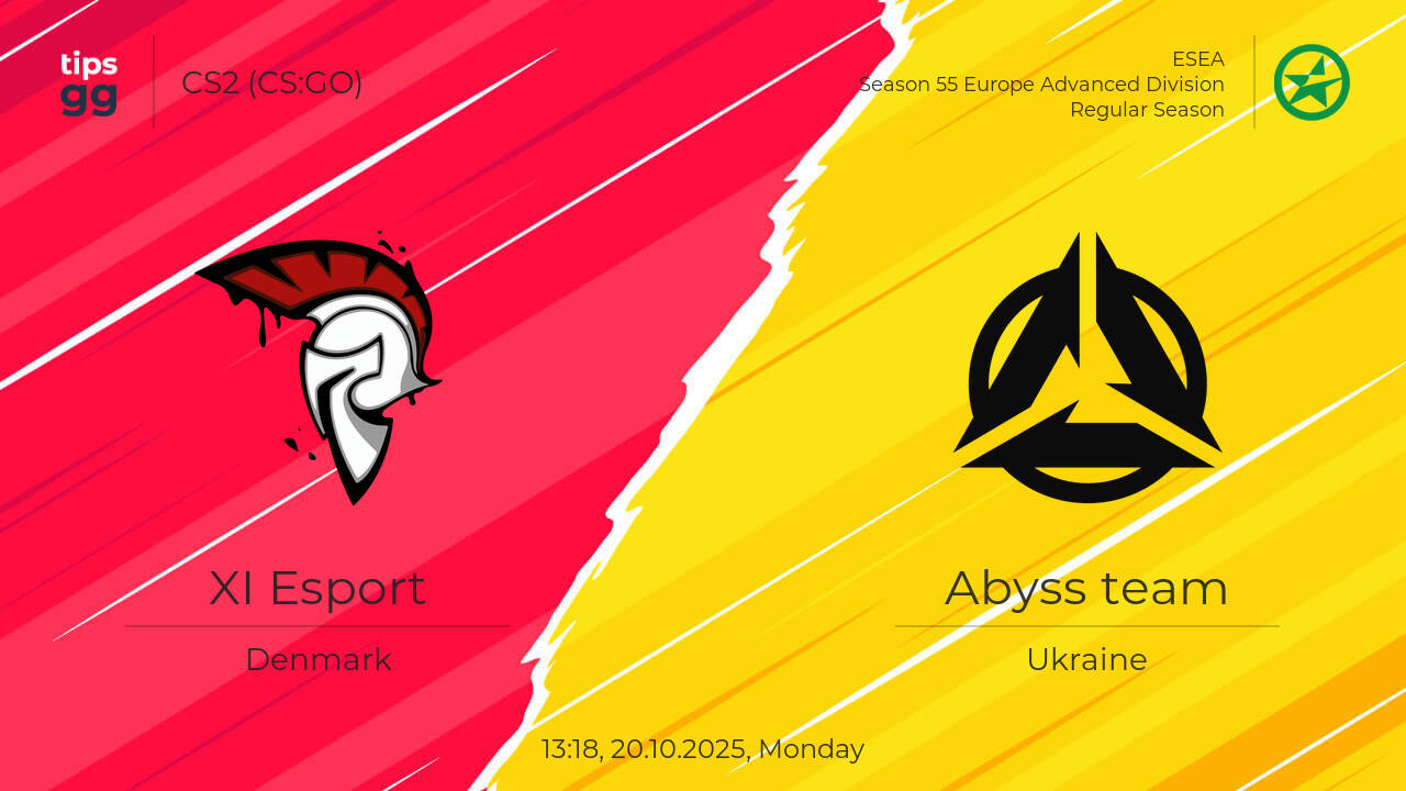XI Esport vs Abyss team 20.10.2025 at ESEA Season 55 Europe Advanced ...